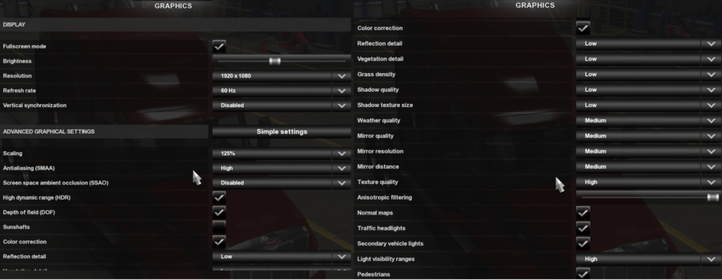 Graphics Settings | Learn 2 Truck